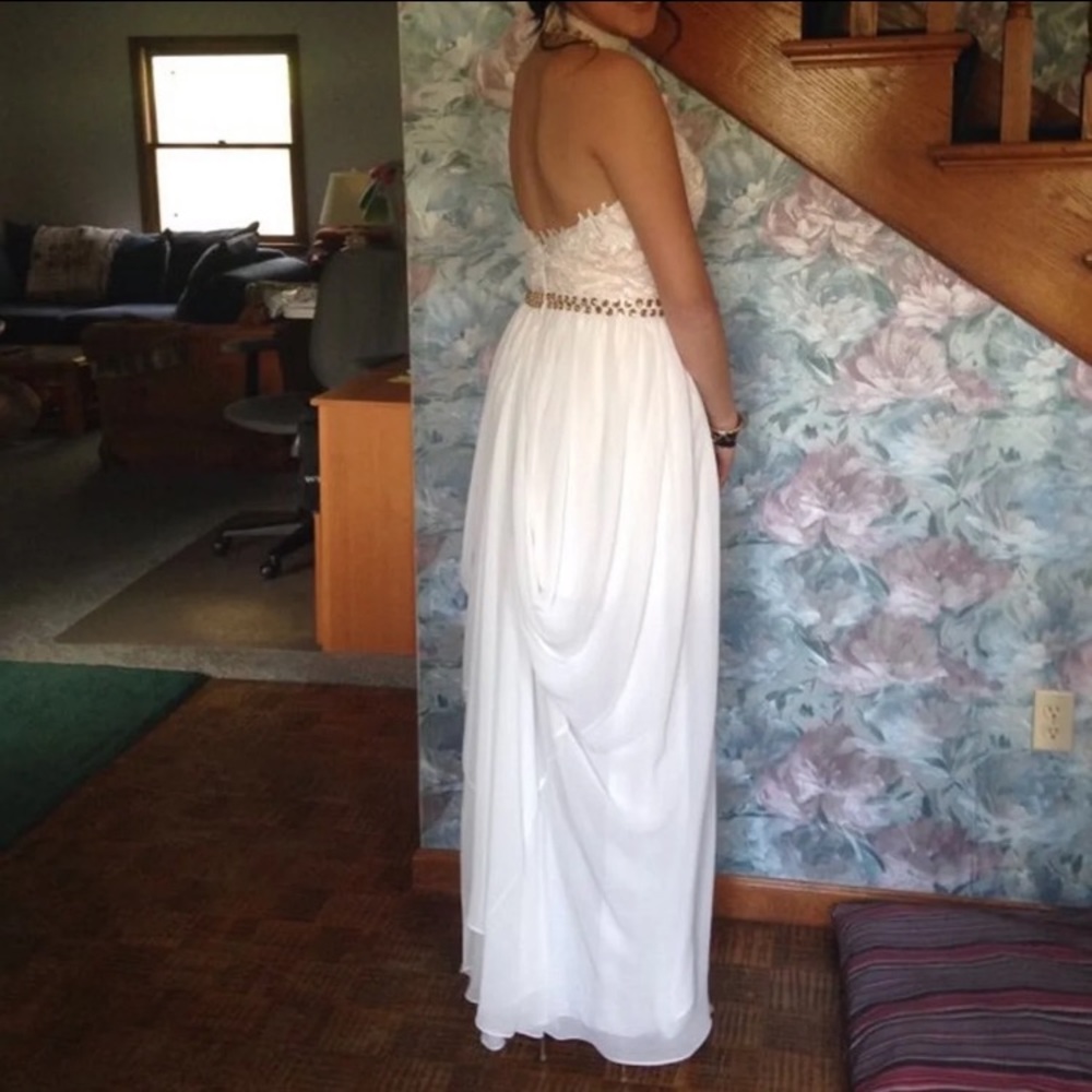 White Prom Dress - Gem
